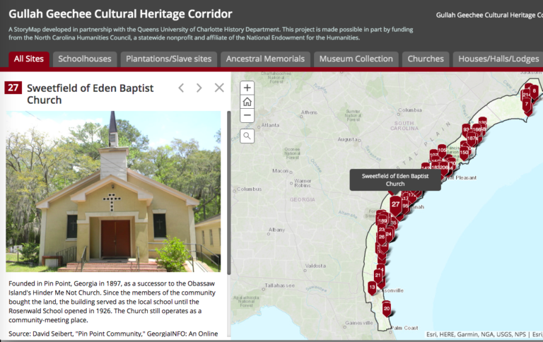 Interactive Map Of Gullah Geechee Cultural And Historic Resources ...